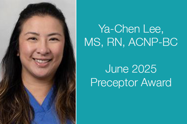June 2025 preceptor of the month